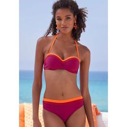 s.Oliver Bikini-Hose »Yella« mit kontrastfarbenen Details berry-orange 36 - N-Gr N-Gr 36 Colourblocking Design