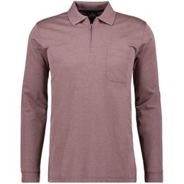 Ragman Poloshirt Vintage Rot-671 58 58 Mit Reißverschluss