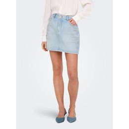 Only Jeansrock »ONLSTELLA RHINESTONE SHORT SKIRT DNM AZG« mit Strasssteinen Light Blue Denim S (36) S (36) Minirock von Only