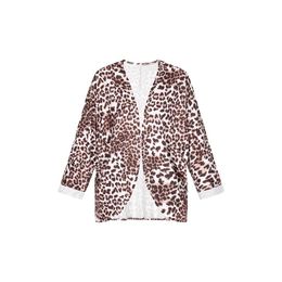 ebeeza Strickjacke Damen Größe XS/XL braun / weiß