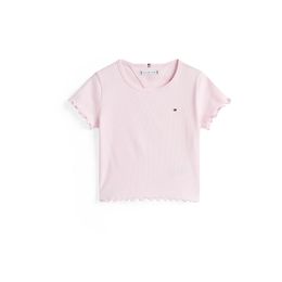 Tommy Hilfiger T-Shirt 'ESSENTIAL' Mädchen Größe 152 navy / rosé / rot / weiß