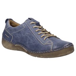 Josef Seibel Damen Schn&uuml;rschuh "Fergey 56", Gr. 36, blau, Leder, Schuhe, Freizeitschuh, Halbschuh, Schn&uuml;rschuh mit herausnehmbarer Innensohle