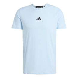 adidas Performance Funktionsshirt 'Designed For Training' Herren Größe XS pastellblau / schwarz