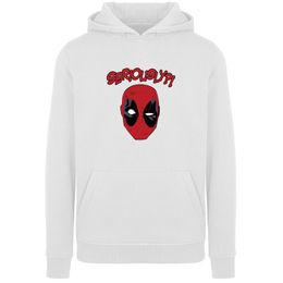 F4NT4STIC Zip-Up Hoodie 'Marvel Deadpool Seriously' male White size 5XL