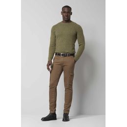 MEYER Herren Cargojeans "M5 Cargo", braun, Gr. 34, unifarben, 76% Baumwolle, 20% Lyocell, 4% Elasthan, Jeans, im unifarbenen Design