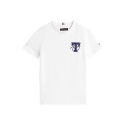 Tommy Hilfiger T-Shirt 'VARSITY' Jungen Gr&ouml;&szlig;e 92 dunkelblau / wei&szlig;