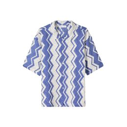 Bershka Button Up Shirt male Blue size M