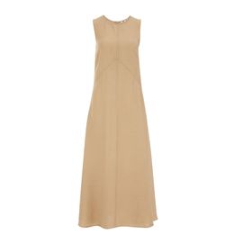 WE Fashion Kleid Damen Gr&ouml;&szlig;e 44 beige Winterkleid