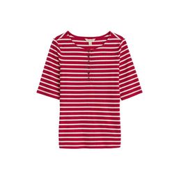 Seasalt Cornwall T-Shirt 'Early Orchid' Damen Gr&ouml;&szlig;e M rot / wei&szlig;