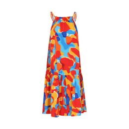 ebeeza Kleid Damen Größe 36 türkis / royalblau / senf / knallrot Winterkleid