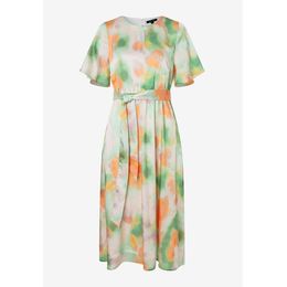 More & More More & More Kleid in Gr&uuml;n/ Wei&szlig;/ Orange - 65% | Gr&ouml;&szlig;e 36 | Damen-kleider