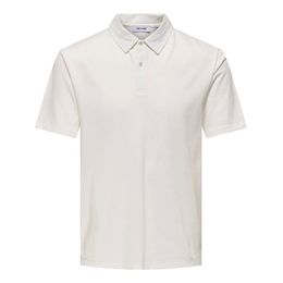 Only & Sons ONLY & SONS Poloshirt "Gordon" in Wei&szlig; - 77% | Gr&ouml;&szlig;e S | Herren-plussize