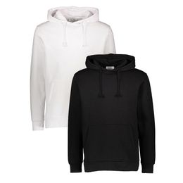 Only & Sons ONLY & SONS 2er-Set : Hoodies in Schwarz/ Wei&szlig; - 68% | Gr&ouml;&szlig;e L | Herren-sweatshirts-jacken