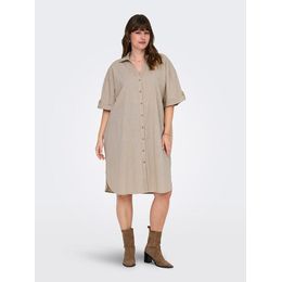 Only Carmakoma Kleid "Coco" in Beige - 52% | Gr&ouml;&szlig;e 50 | Damen-kleider