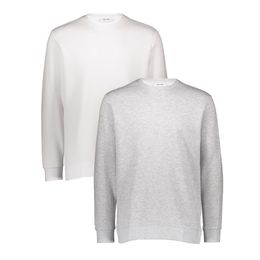 Only & Sons ONLY & SONS 2er-Set: Sweatshirts in Grau/ Weiß - 58% | Größe XL | Herren-plussize
