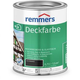 Remmers Deckfarbe schwarz, 0,75 l