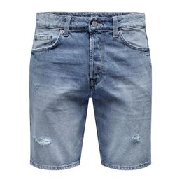 Only & Sons Only & Sons Shorts 'Edge' Herren Größe 29/30 blue denim