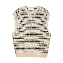 Bershka Pullunder Herren Gr&ouml;&szlig;e XL creme / schwarz
