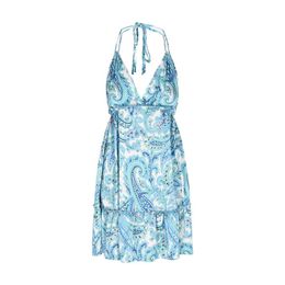 ebeeza Kleid 'Spring Summer' Damen Größe 40 aqua / dunkelblau / rosa / weiß Winterkleid
