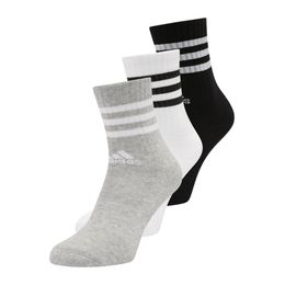 adidas Performance Sportsocken '3-Stripes Cushioned Crew 3 Pairs' Herren Gr&ouml;&szlig;e 31/33 grau / schwarz / wei&szlig;
