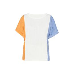 SANIKA Pullover 'Fashion Look' Damen Gr&ouml;&szlig;e M hellblau / orange / wei&szlig;