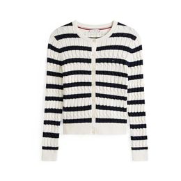 Tommy Hilfiger Strickjacke Damen Größe M marine / weiß