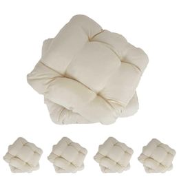 MCW 10er-Set Sitzkissen Milano, Stuhlkissen Kissen, 41x38x8cm ~ creme
