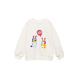 Mango Kids Sweatshirt 'BLUPLAY' M&auml;dchen Gr&ouml;&szlig;e 98 hellblau / curry / rot / offwhite