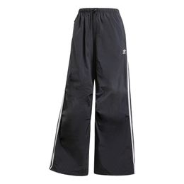 adidas originals Hose '3-Stripes Woven Parachute' Damen Gr&ouml;&szlig;e 34/36 schwarz / wei&szlig;