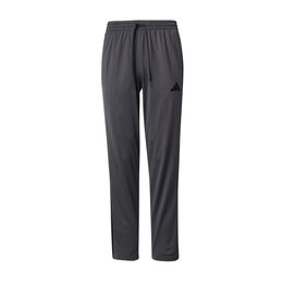 ADIDAS SPORTSWEAR Workout Pants 'DAYREADY OPEN HEM' male size L Grey / Black