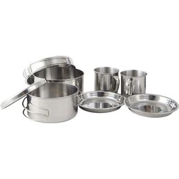 INF 8-teiliges Outdoor-Kochgeschirr-Set aus Edelstahl