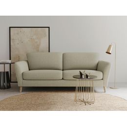 3-Sitzer Home Affaire "MARSEILLE 3er Sofa 206 cm, Cord, Flachgewebe, Struktur, Webstoff", beige, B:206cm H:88cm T:90cm, Webstoff (100% Polyester);Struktur fein (58% Polyester, 22% Polypropylen);Filzoptik (100% Polyester), Sofas, Massivholzbeine Eiche, Landhausstil, Wellenunterfederung