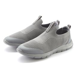 Sneaker John Devin, Herren, Gr. 39, blau (blaugrau), Obermaterial: 80% Textilmaterial, 20% Lederimitat. Decksohle: 100% Textilmaterial. Futter: 100% Textilmaterial. Laufsohle: 100% Synthetik, Mesh, unifarben, Schuhe, Slipper, Freizeitschuh, Sneaker mit ultraleichter Sohle Unisex VEGAN