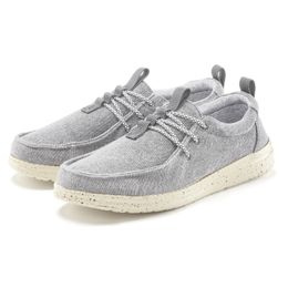 Sneaker John Devin, Herren, Gr. 41, grau (hellgrau), Obermaterial: 100% Textilmaterial. Futter: 100% Textilmaterial. Decksohle: 100% Textilmaterial. Laufsohle: 100% Synthetik, meliert, unifarben, Schuhe, Sneaker, Freizeitschuh, Halbschuh, Slipper VEGAN