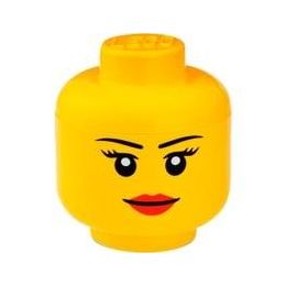 LEGO Iconic Storage Head , Aufbewahrungsbox gelb, Gr&ouml;&szlig;e S, Weiblich