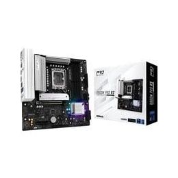 Asrock B860M Pro RS, Mainboard schwarz/silber