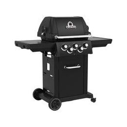 Broil King Gasgrill Royal 390 Shadow schwarz, mit Seiten- und Heckbrenner