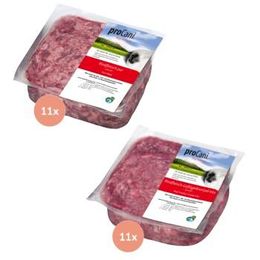 ProCani BARF-Paket pur Rind und Gefl&uuml;gel Sort. 22x500 g
