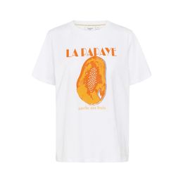 Saint Tropez T-Shirt 'HardaSZ' Damen Gr&ouml;&szlig;e XXL orange / dunkelorange / wei&szlig;