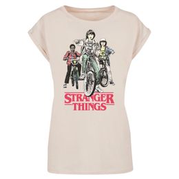 F4NT4STIC Shirt 'Stranger Things Netflix TV Series' female Beige size S