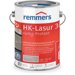 Remmers HK-Lasur 3in1 Grey-Protect platingrau FT-26788, 2,5 l