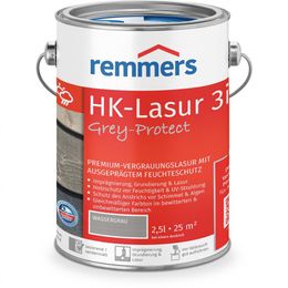 Remmers HK-Lasur 3in1 Grey-Protect wassergrau FT-20924, 2,5 l