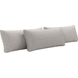 Sofakissen Places of Style "Mikado", grau (hellgrau), B:65cm H:25cm T:10cm, 95% Polyester 5% Polyamid, Polsterauflagen, 3,5,6,7-teilige Kissen-Sets zur Auswahl