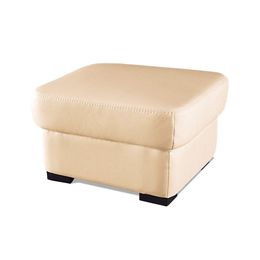 Hocker COTTA "Dani", beige (creme), B:60cm H:44cm T:60cm, Luxus-Microfaser aus 100% Polyester, Hocker, Polsterhocker