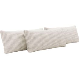 Sofakissen Places of Style "Mikado", beige (creme), B:65cm H:25cm T:10cm, 100% Polyester, Polsterauflagen, 3,5,6,7-teilige Kissen-Sets zur Auswahl