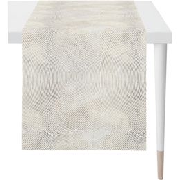 Tischläufer Apelt "5470", beige (natur), B:48cm L:140cm, Baumwolle, Polyester, Tischdecken