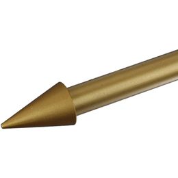 Gardinenstangen-Endstück Liedeco "Power", grau (messingfarben), L:10cm Ø:2cm, Gardinenstangenendstücke, für Gardinenstangen Ø 20 mm