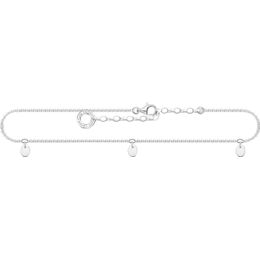 Fußkette Thomas Sabo "AK0025-001-21-L27V" Gr. 27, silber (silberfarben), Fußketten, 27, Silber 925 (Sterlingsilber)