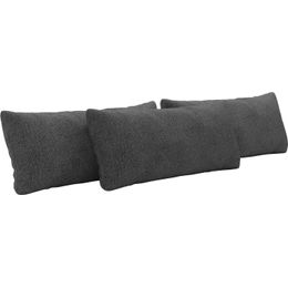 Sofakissen Places of Style "Mikado", grau (dunkelgrau), B:65cm H:25cm T:10cm, 100% Polyester, Polsterauflagen, 3,5,6,7-teilige Kissen-Sets zur Auswahl