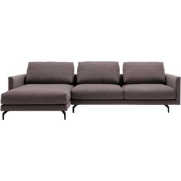 Ecksofa "CR.414, Designecksofa, Polsterecke, L-Form", lila (purpurviolett, steingrau), B:280cm H:91cm T:172cm, CREATION BY ROLF BENZ, Sofas, Ecksofa, wahlweise aus feinstem Rindsleder oder hochwertigem Chenille